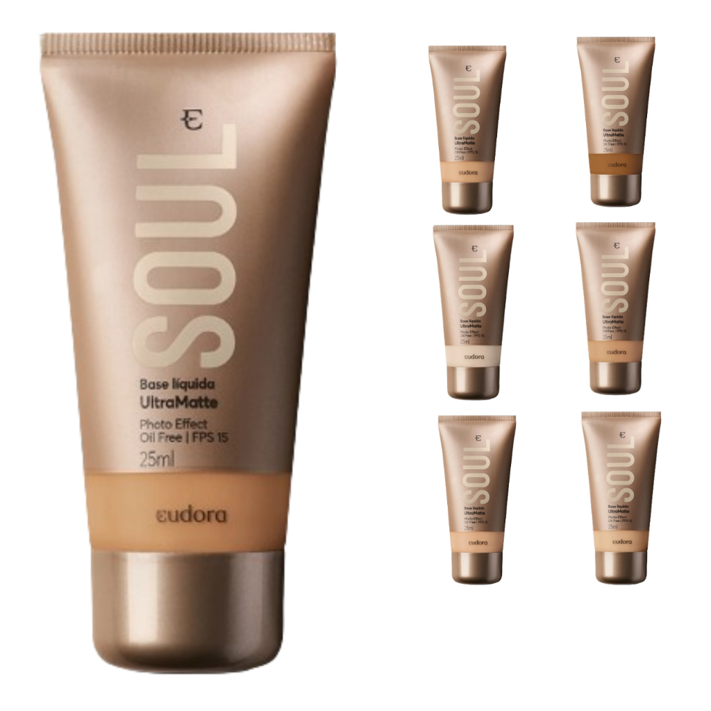 Base Eudora líquida Ultramatte 25ml FPS15 Oil Free Efeito Fotoshop ...