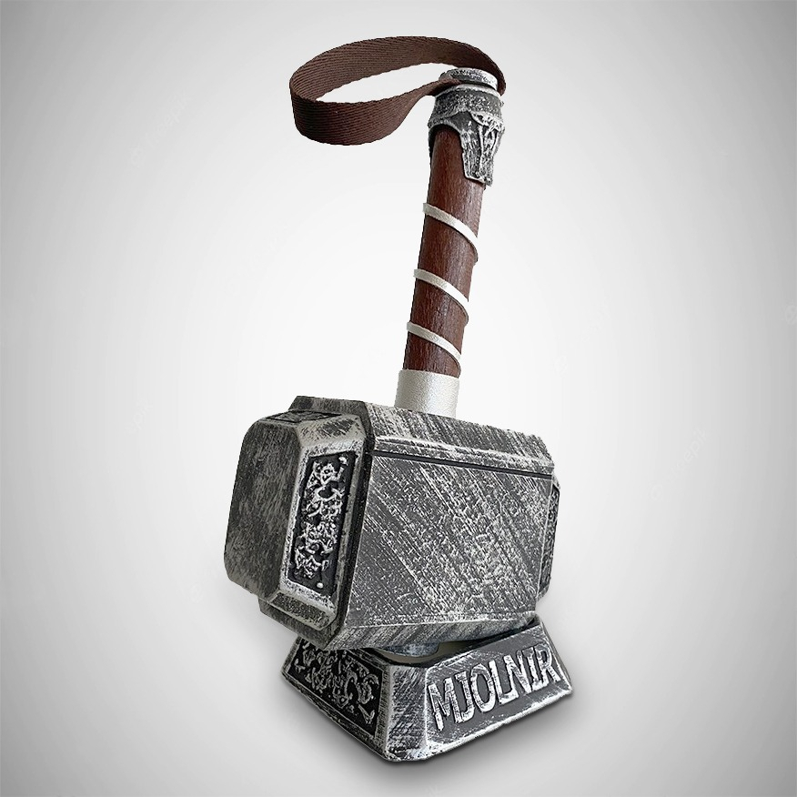 Martelo Thor Mjolnir Marvel Vingadores Avengers Bonecos - Escorrega o Preço