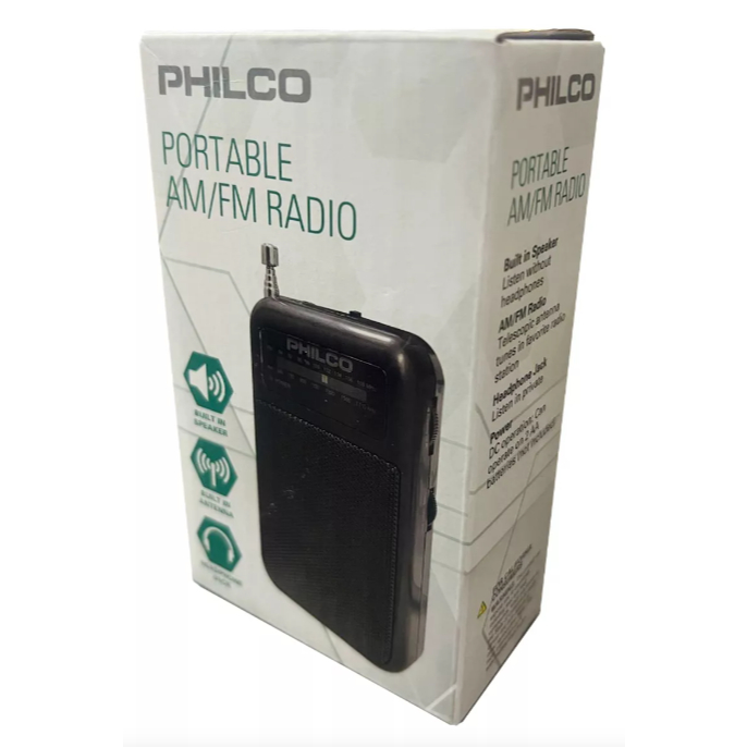 Rádio Philco Portatil FM\AM de Bolso Phr1000-bk Radinho para Idoso ...
