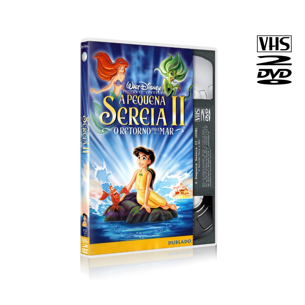DVD do VHS A Pequena Sereia II Dub | Shopee Brasil