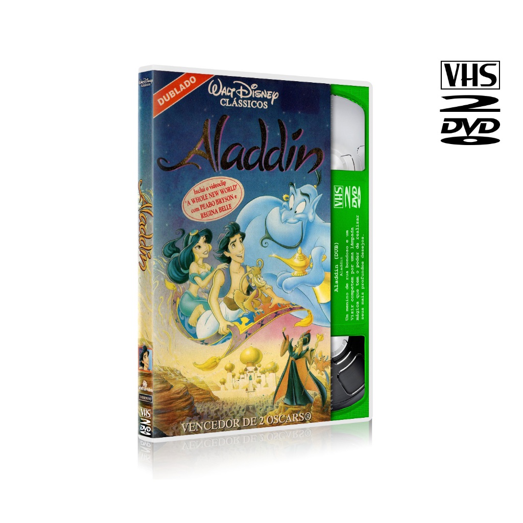 DVD do VHS Aladdin Dub | Shopee Brasil
