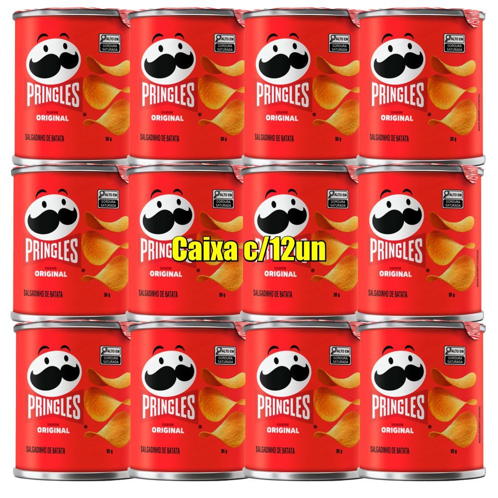 Batata Pringles 35g caixa com 12 unidades atacado | Shopee Brasil