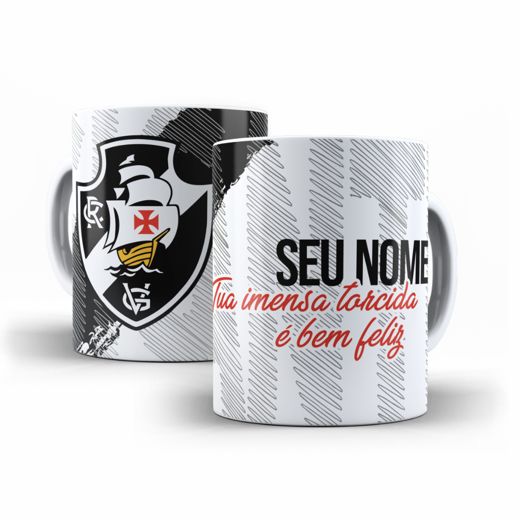 Caneca Vasco Da Gama Seu Time Do Coração Personalizada Seu Nome ...