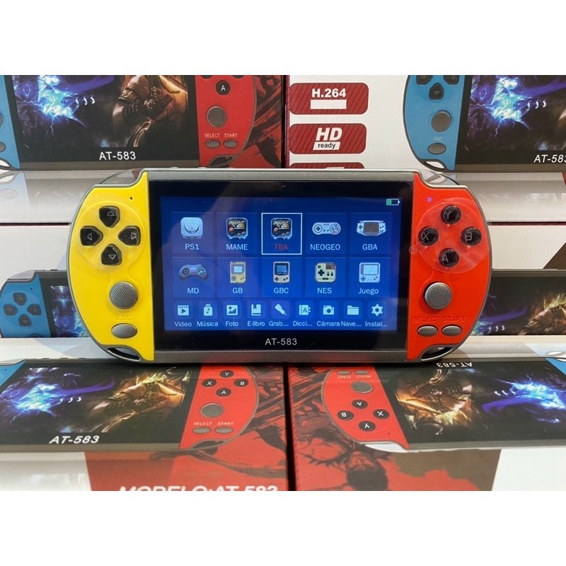 Mini Game Portátil Altomex At-583, Azul E Vermelho, 10000 Jogos | Shopee Brasil