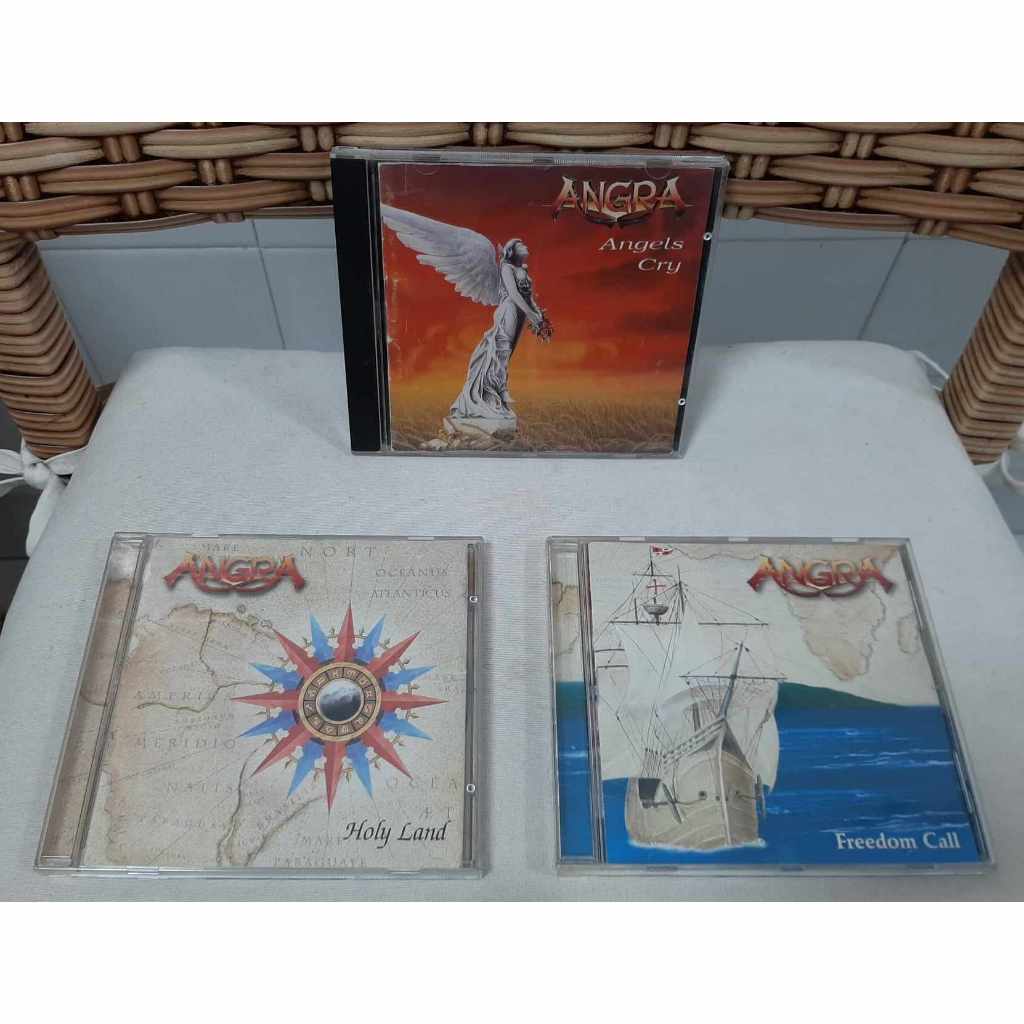 3 CDs Angra - Angels Cry - Holy Land - Freddom Call - originais de ...
