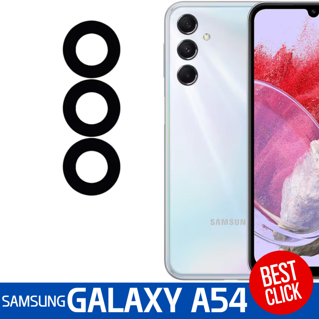 Lente De Vidro Para Câmera Traseira SAMSUNG GALAXY A54 Vidro Vidrinho ...