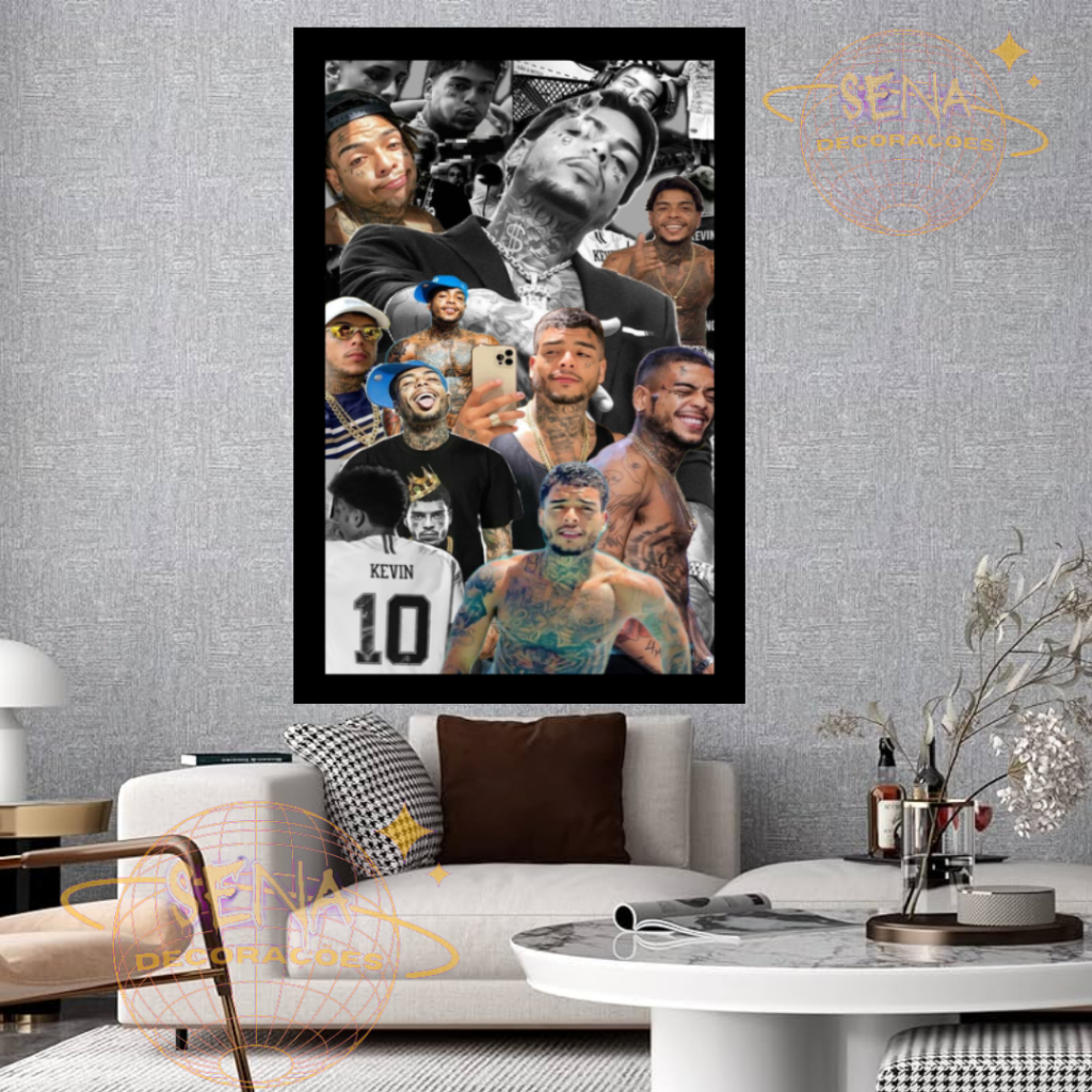 Quadro Decorativo Mc Kevin O Menino Que Encantou a Quebrada Personalizado Placa 20x30 Funkeiro ...