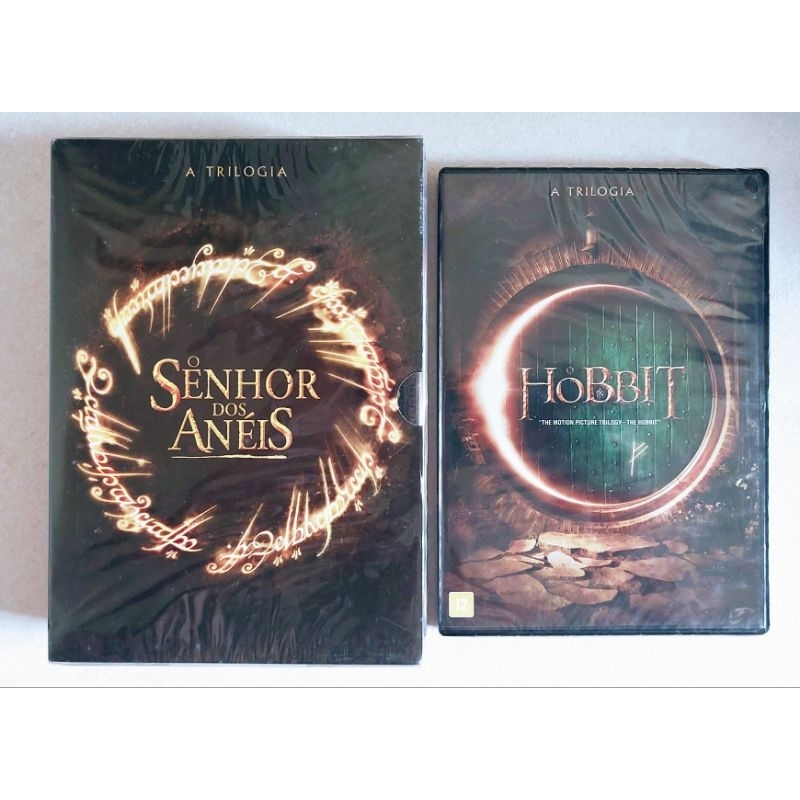 Dvd O Senhor Dos Anéis + Dvd O Hobbit - Lacrado e Original - Box DA Trilogia. | Shopee Brasil