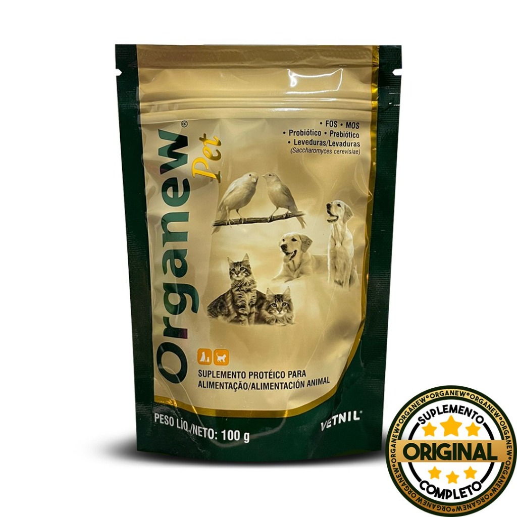Organew 100g - Vetnil Suplemento Probiótico e prébiotico para Cães e ...