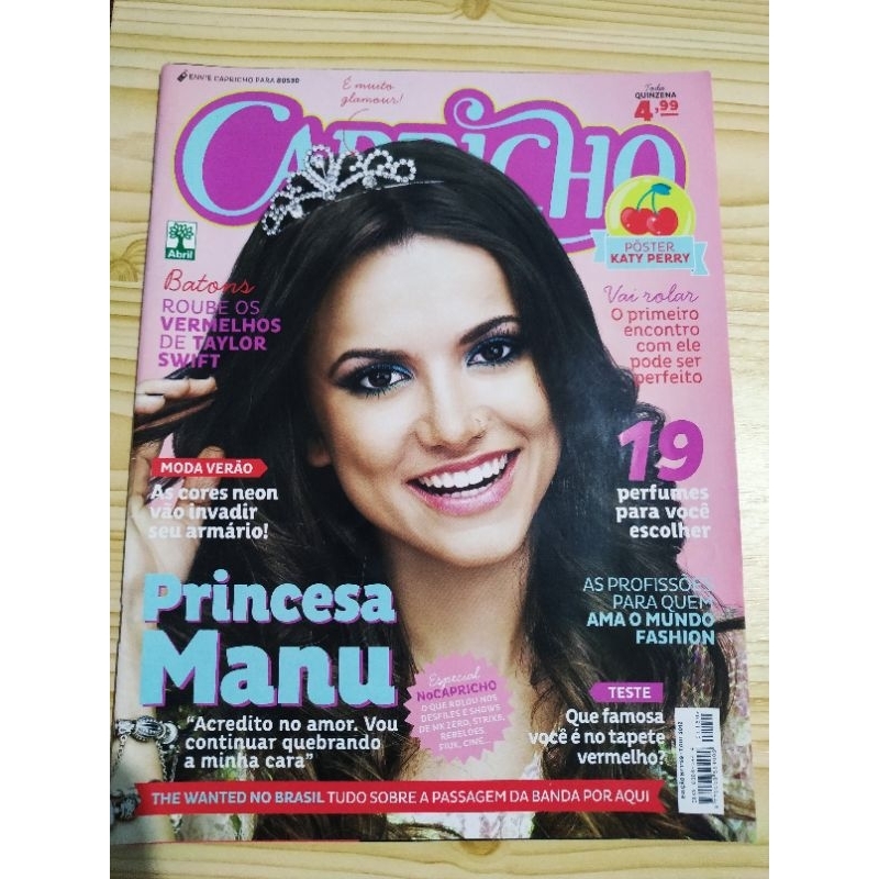 Revista Capricho Manu Gavassi | Shopee Brasil
