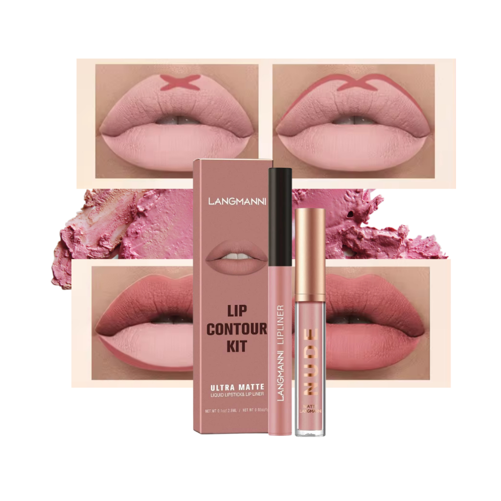 Handaiyan Kit Batom Liquido Com Lapis Contorno Labial Boca Volumosa ...