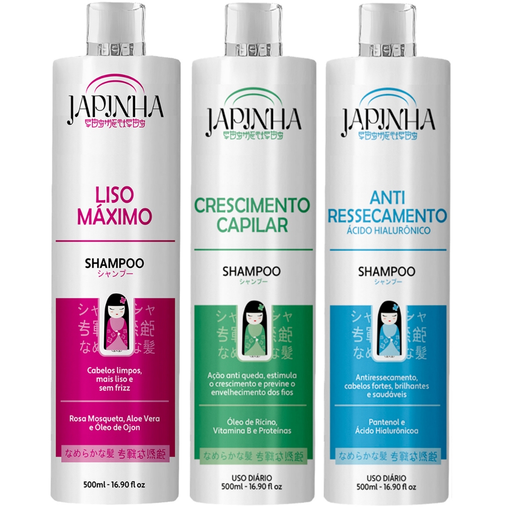 Kit Shampoo "Poder Triplo: Transforme seus Cabelos com a Combinação ...
