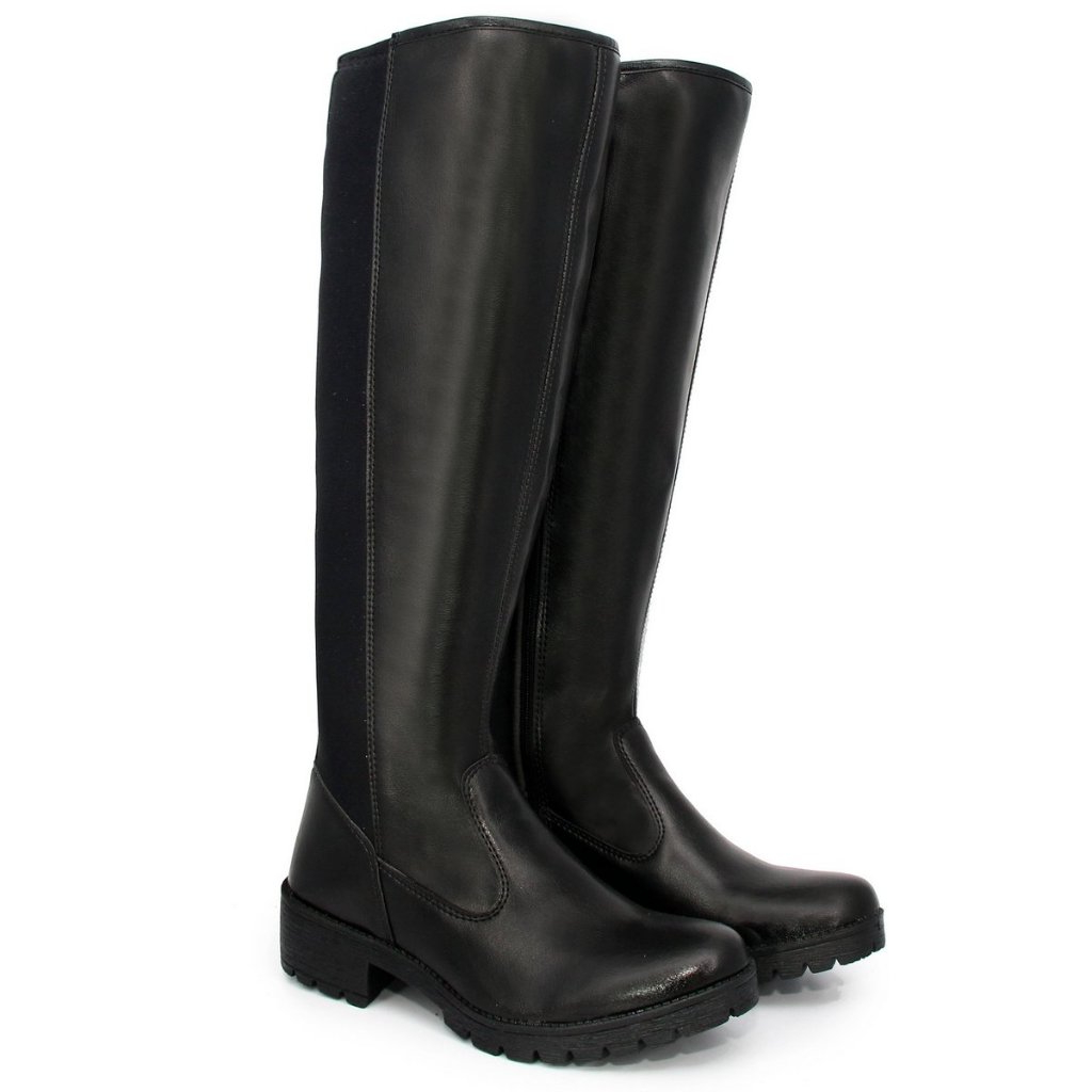 Bota Coturno Cano Alto Plus Size Feminino Over Macia e Confortável ...