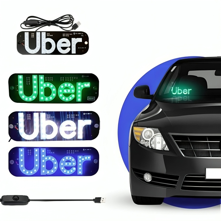 Placa Letreiro Aplicativo Motorista 99 Letreiro Luminoso Led USB Com ...