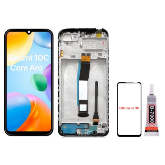 Tela Display Frontal Touch Lcd Xiaomi Redmi 10c Original Compativel 220333QBI 220333QAG ...