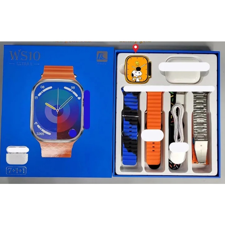 SMARTWATCH + FONE FIRE FIT - WS10 ULTRA 2 - VARIEDADE DE PULSEIRAS ...