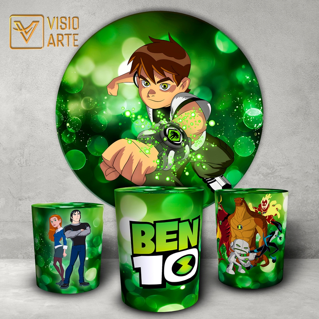 Kit Painel BEN 10 + Trio Capas Cilindros 1,2x1,2 | Shopee Brasil
