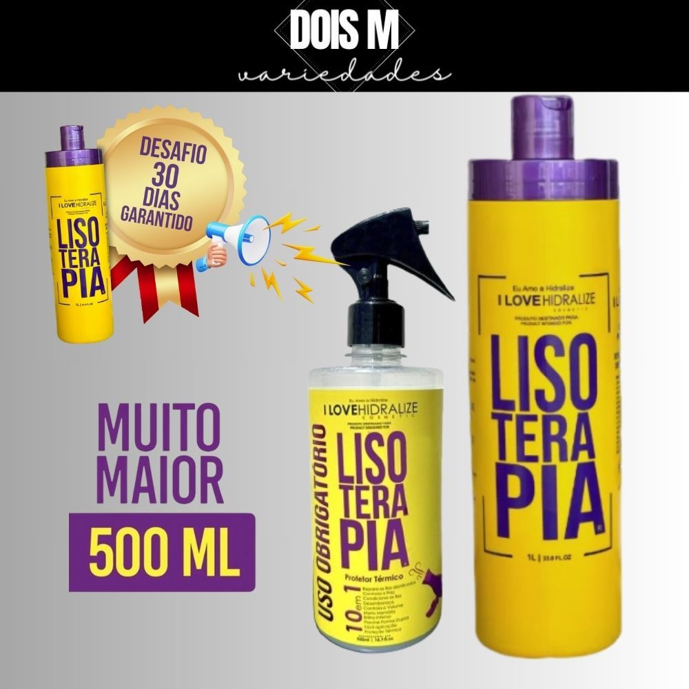 Kit Progressiva Protetor Térmico Capilar Lisoterapia Hidralize Organica Sem Formol Modeladora ...