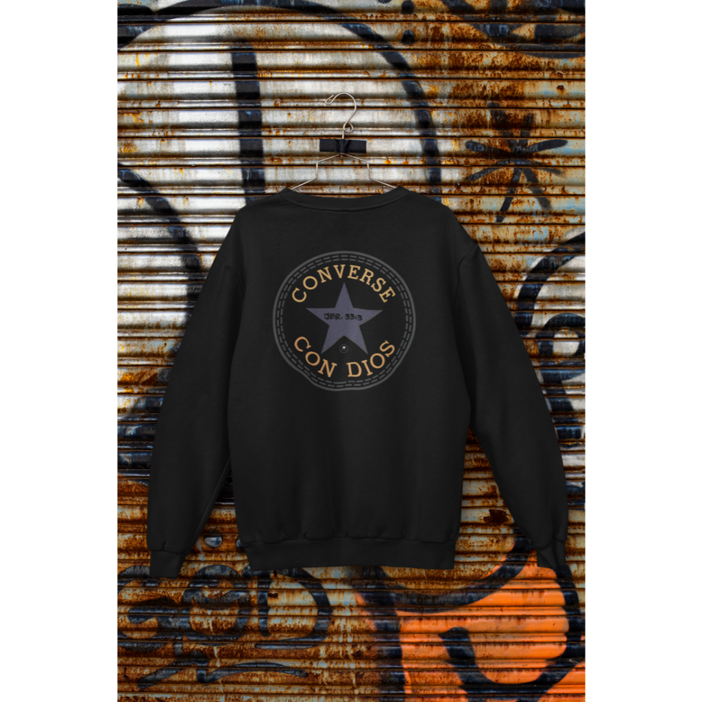 Moletom Gola careca evangélico Converse com Deus - Malha quente | Shopee Brasil
