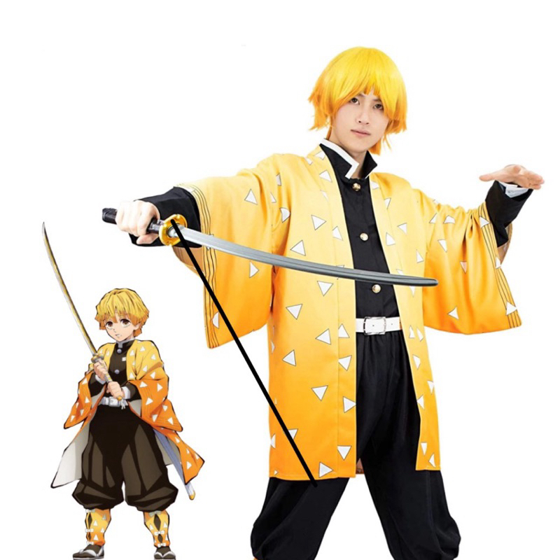 Capa ZENITSU Demon Slayer Cosplay adulto unisex | Shopee Brasil