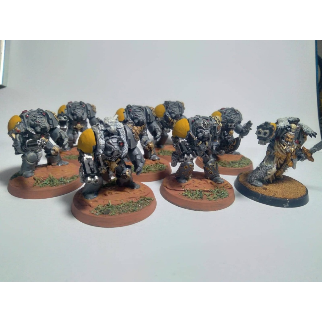 Warhammer 40k Space Marine Wolf Guard Terminators Metal | Shopee Brasil
