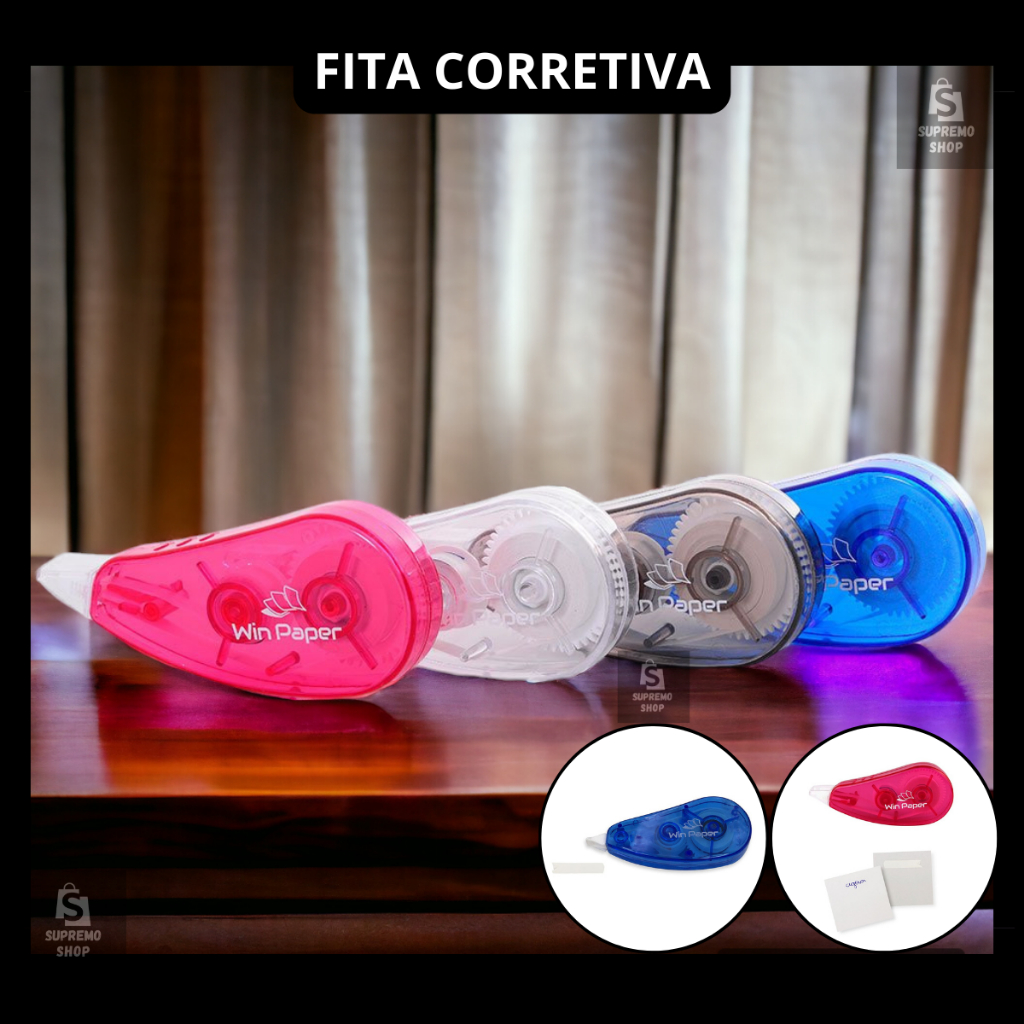 Fita Corretiva Corretivo Fita Secagem Imediata 5m x 5mm Errorex ...