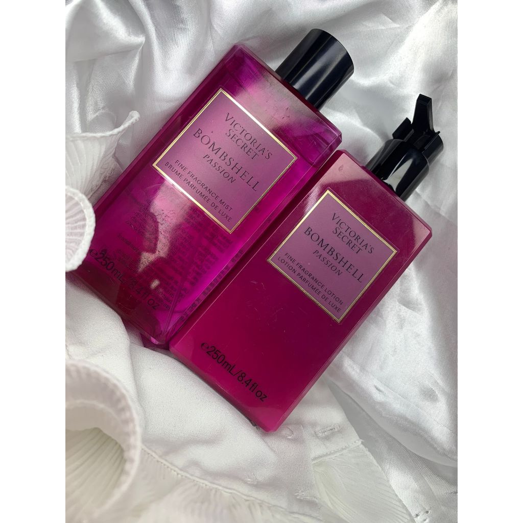 KIT VICTORIAS SECRET BOMBSHELL PASSION - LOÇÃO HIDRATANTE E BODY SPLASH ...