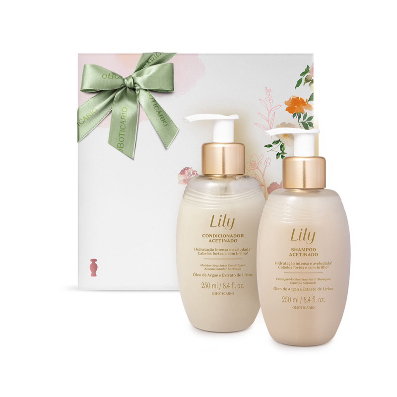 Kit Lily Acetinados - Shampoo e Condicionador | Shopee Brasil