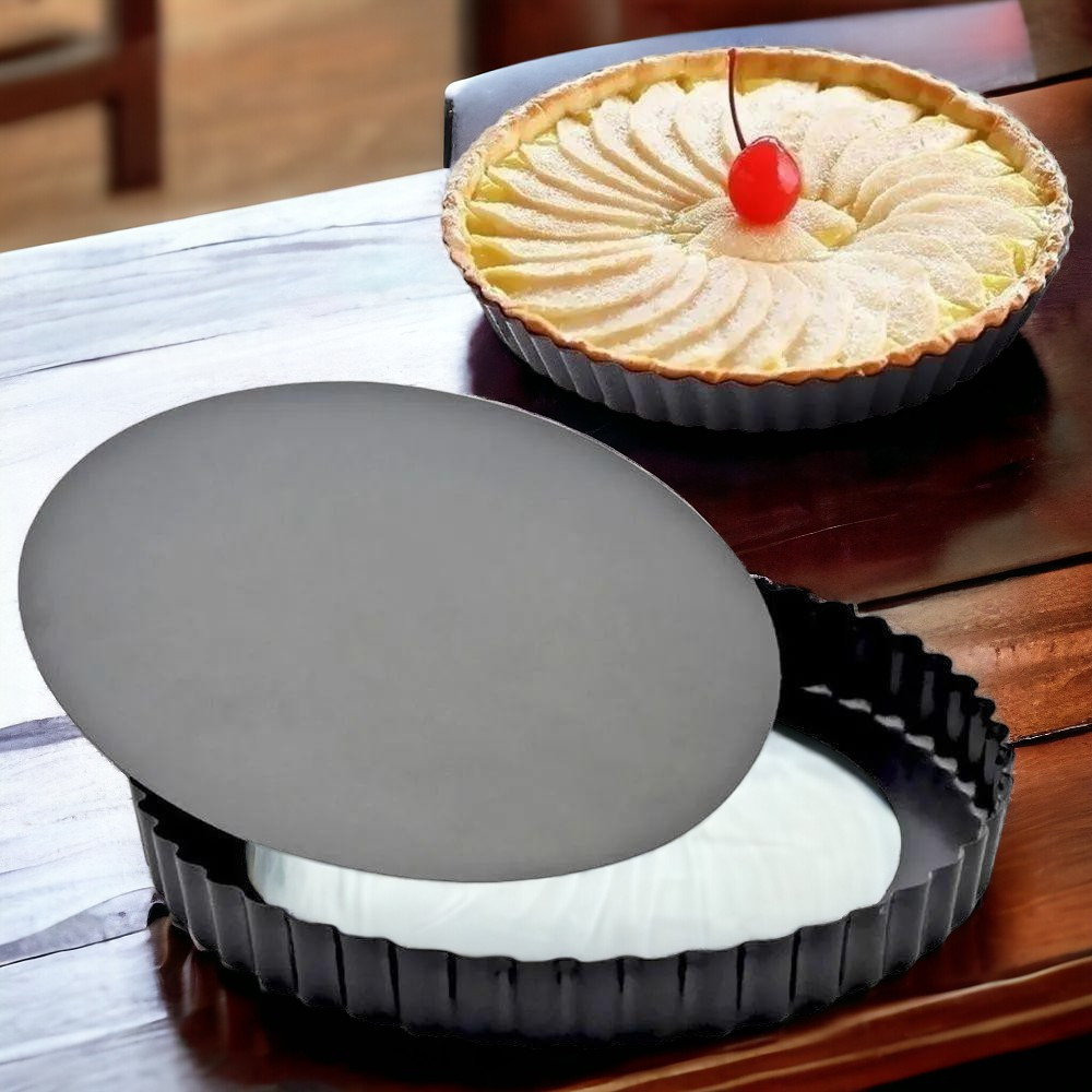 Forma de Torta Redonda Antiaderente Fundo Removível 26cm Aço Carbono ...