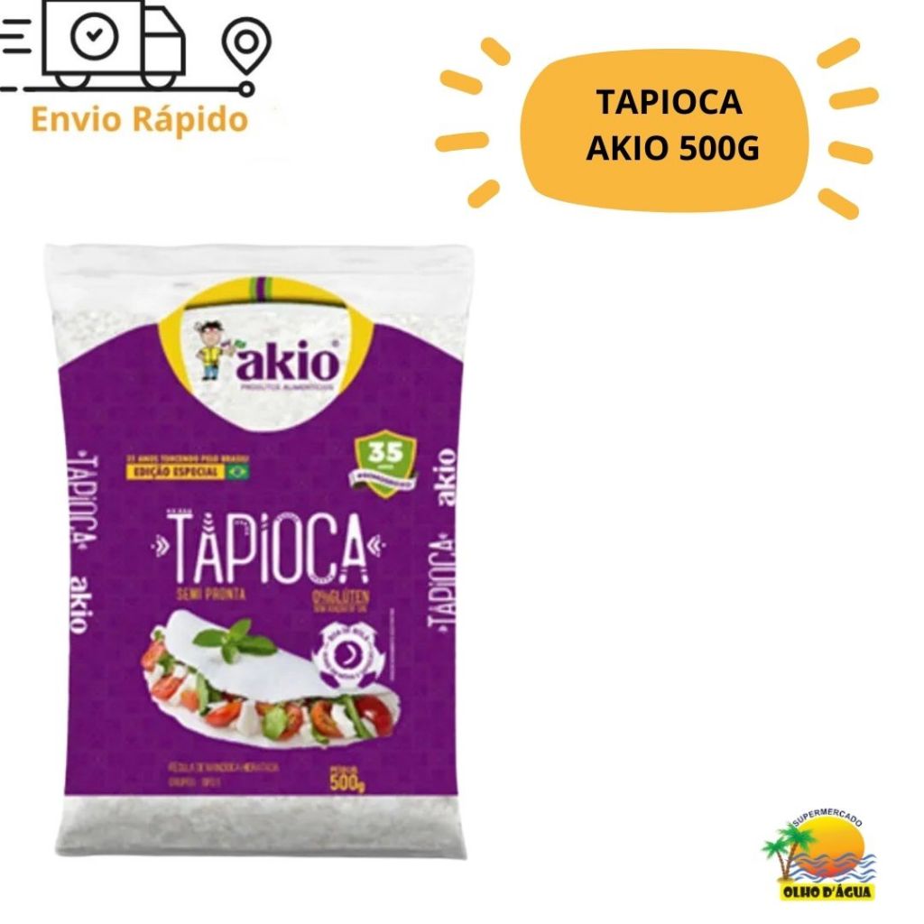 Tapioca Tradicional AKIO 500G | Shopee Brasil