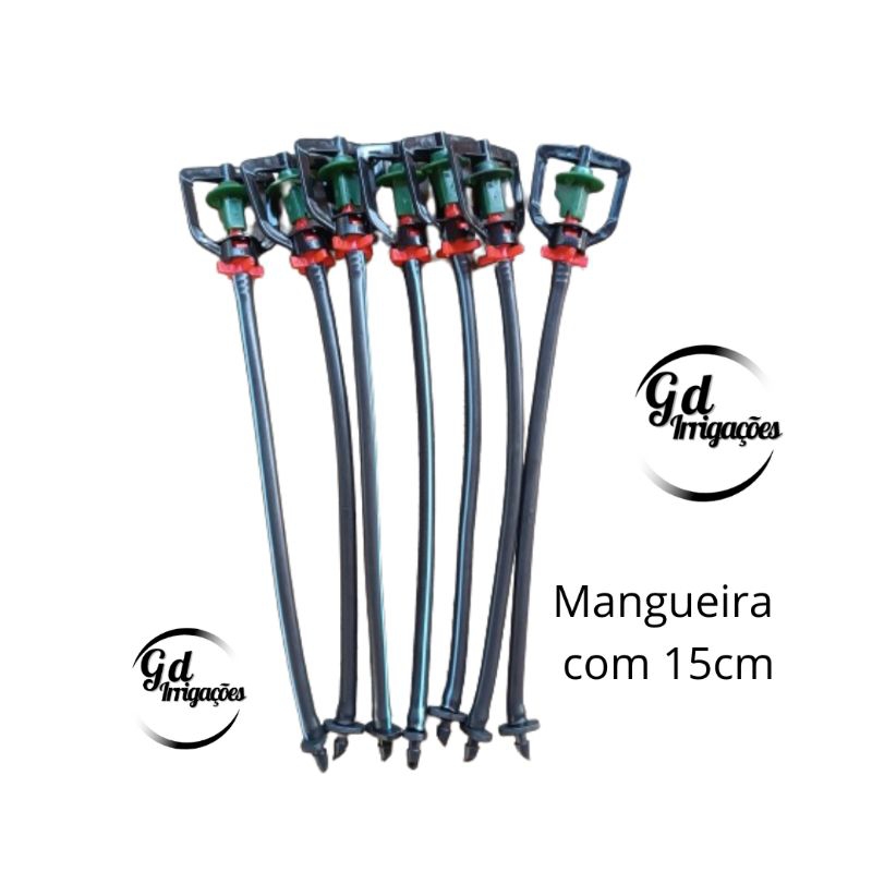 Micro aspersor invertido com mangueira de 15 Cm ( 10 unidades) | Shopee ...