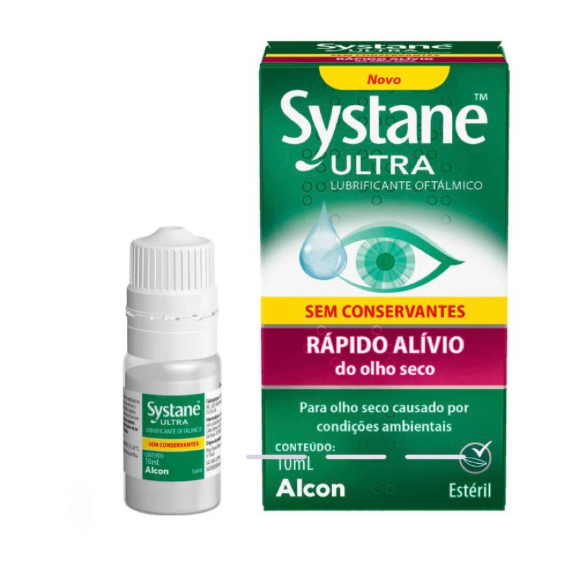 Systane Ultra - Colírio com 10ml (embalagem verde) | Shopee Brasil