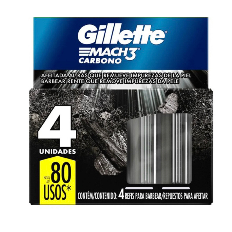 Gillette Mach3/ Sensitive - Carga para Aparelho de Barbear, com 8, 4 ou ...