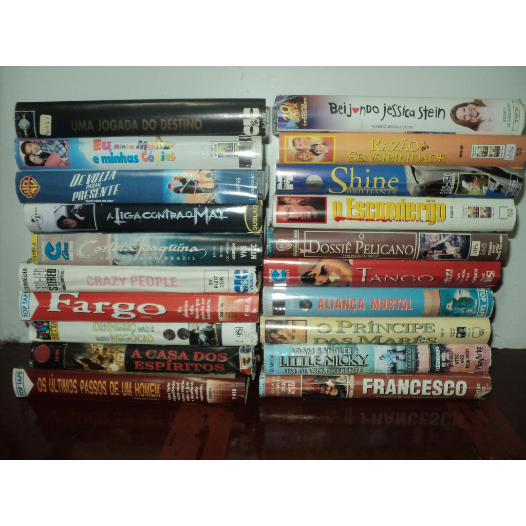 LOTE 1 COM 20 VHS ORIGINAIS VÁRIOS GÊNEROS - LEIA A DESCRIÇÃO DO ...
