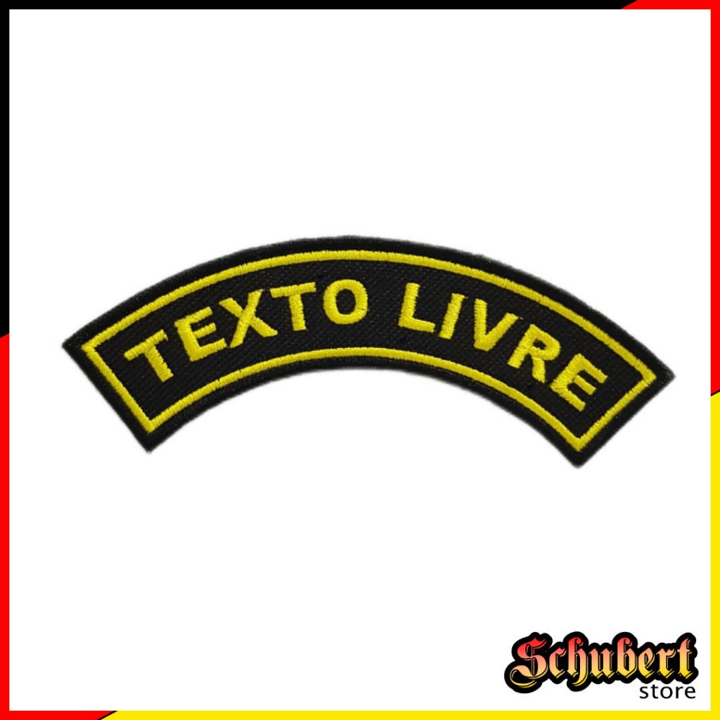 Patch Bordado Tarja Ombro Texto Customizado - 14cm | Shopee Brasil