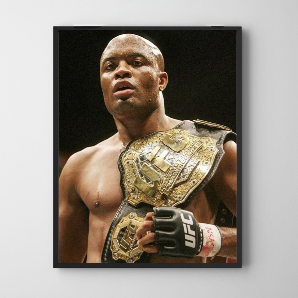 Placa decorativa - Anderson Silva - UFC - Lenda - Lutador - Quadro ...