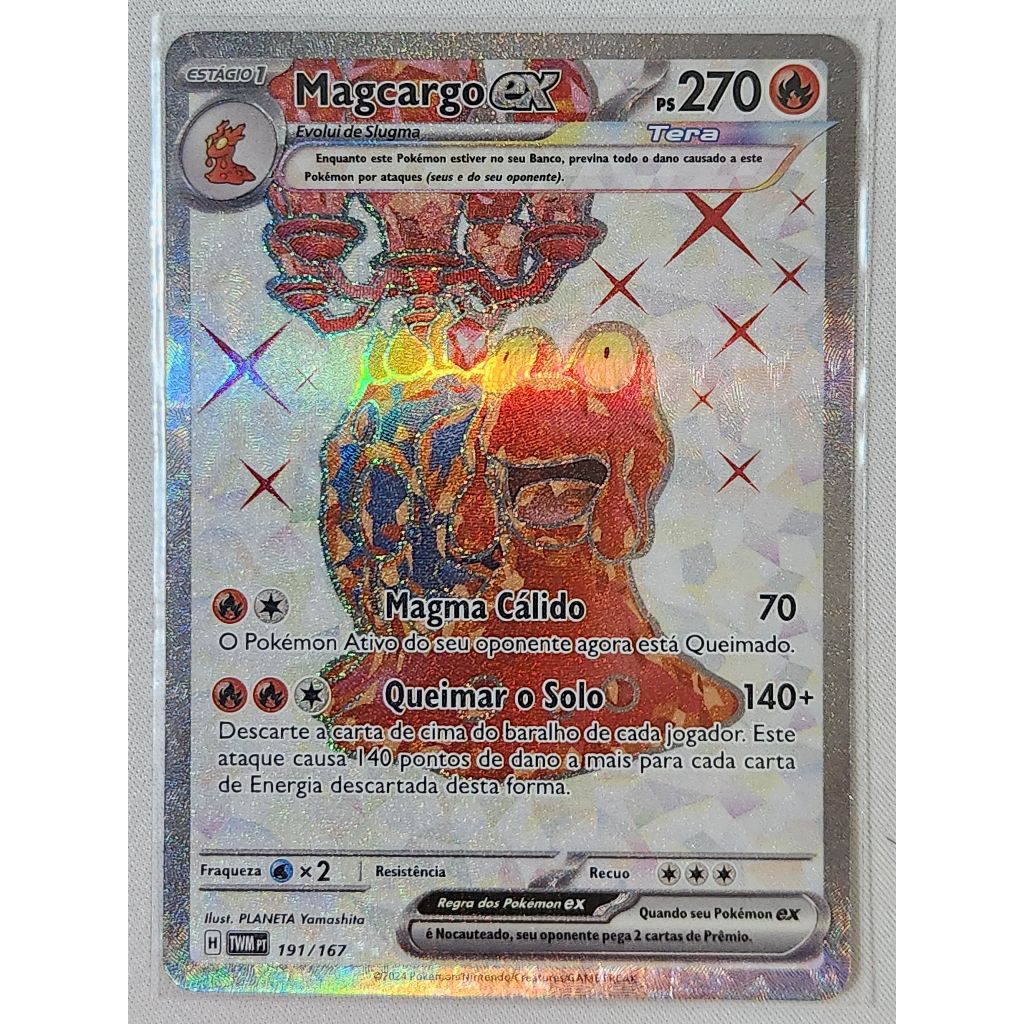 Carta Pokemon Magcargo ex (191/167) TWM | Shopee Brasil