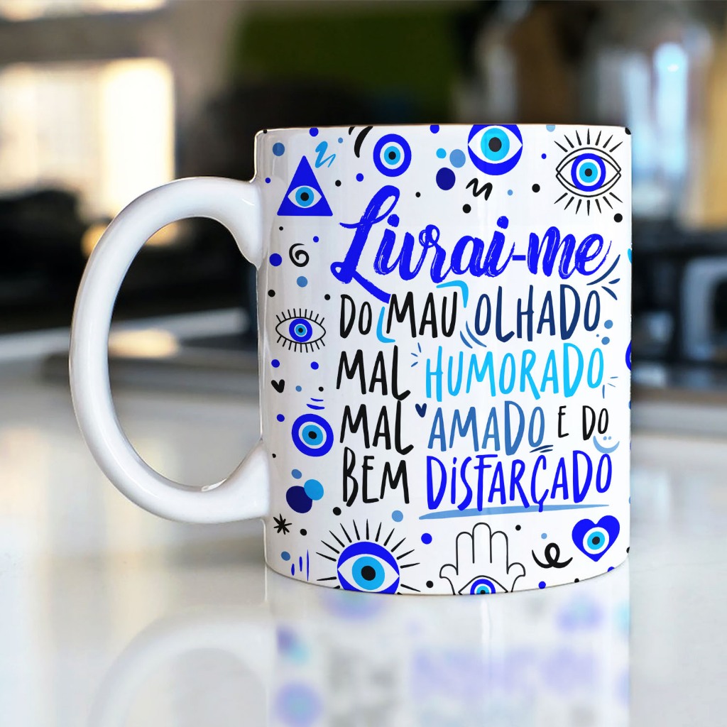 Caneca Livrai - Me Do Mau Olhado Mau Humorado Mau Amado E Do Bem ...