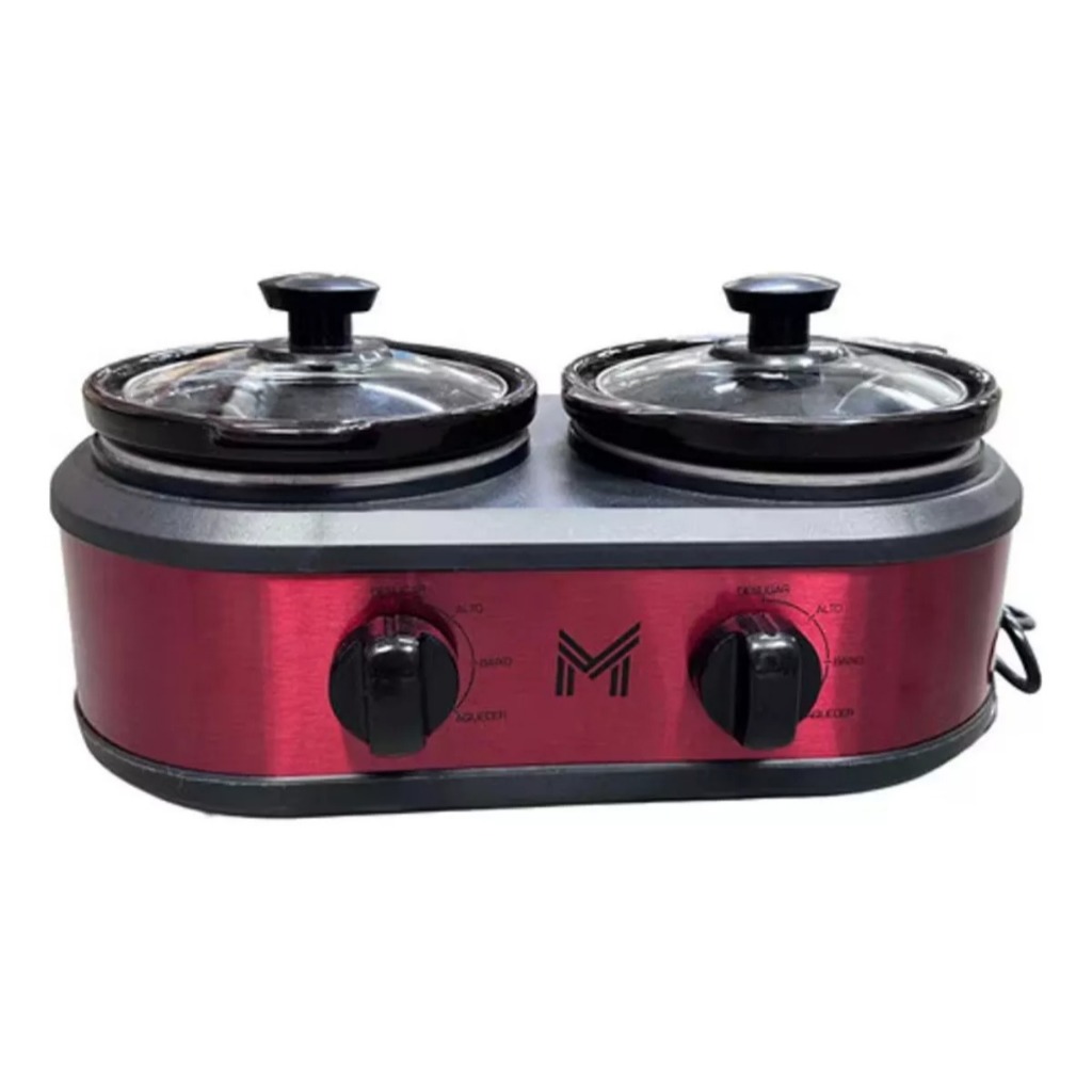 Rechaud Duplo Buffet Elétrico Aço Inox Vermelho 220v | Shopee Brasil