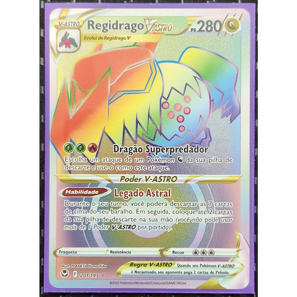 Carta Pokemon Regidrago-V-ASTRO (201/195) EE12 | Shopee Brasil