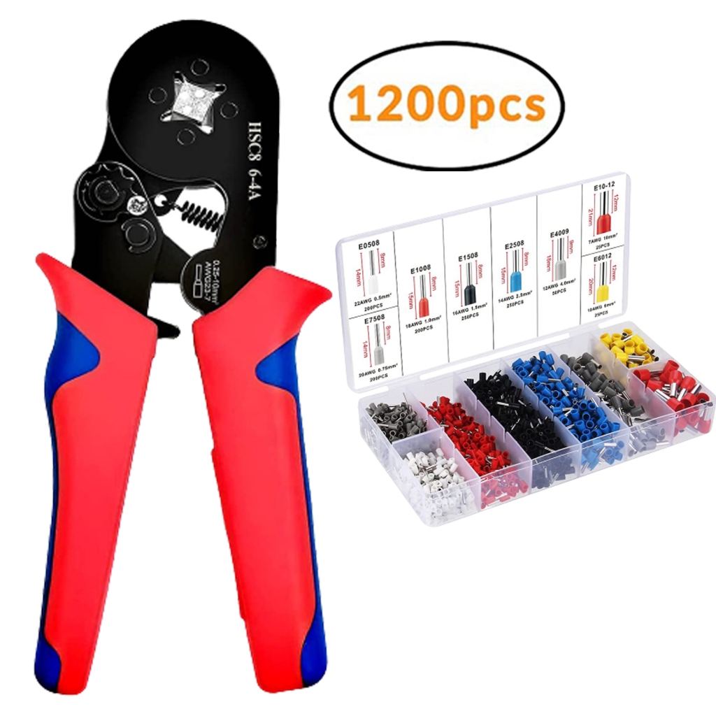MODUS Kit De Alicate Crimpar Terminals 0,5 Até 10mm² | Shopee Brasil