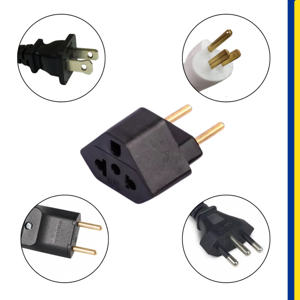 Kit 10 Adaptador Tomada T Benjamin Padrão Novo E Antigo Universal 10a ...