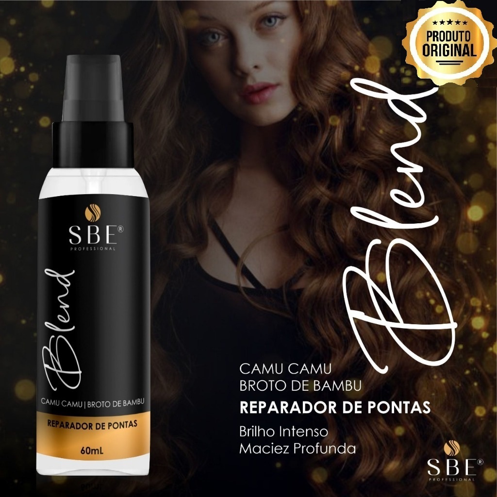 ÓLEO REPARADOR DE PONTAS BLEND SBE PROFISSIONAL CAMU E BROTO DE BAMBU 60 ML | Shopee Brasil