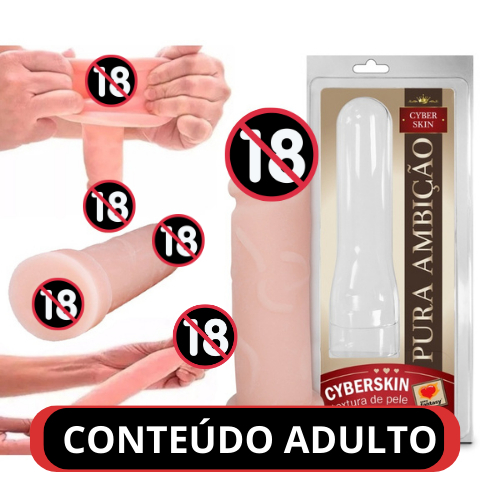 Capa Peniana Em Cyberskin Penis Mais Grosso 18cm X 4,5cm | Shopee Brasil