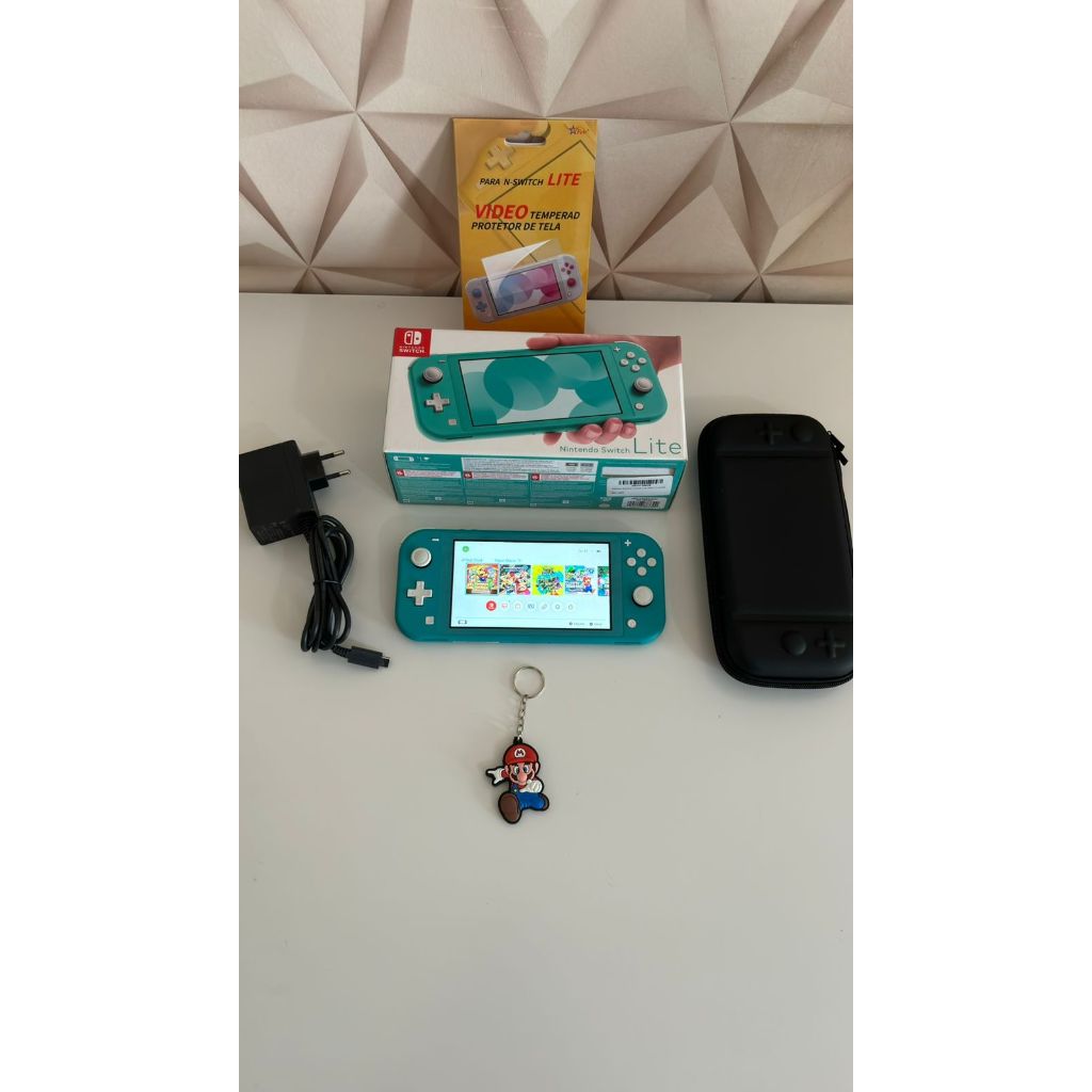 Nintendo Switch Lite Desbloqueado Verde | Shopee Brasil