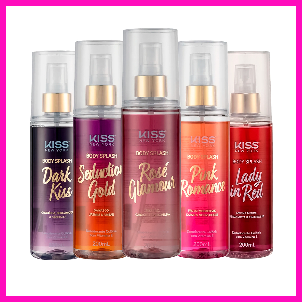 Kiss New York Body Splash 200ml (Desodorante e Colônia com Vitamina E) | Shopee Brasil
