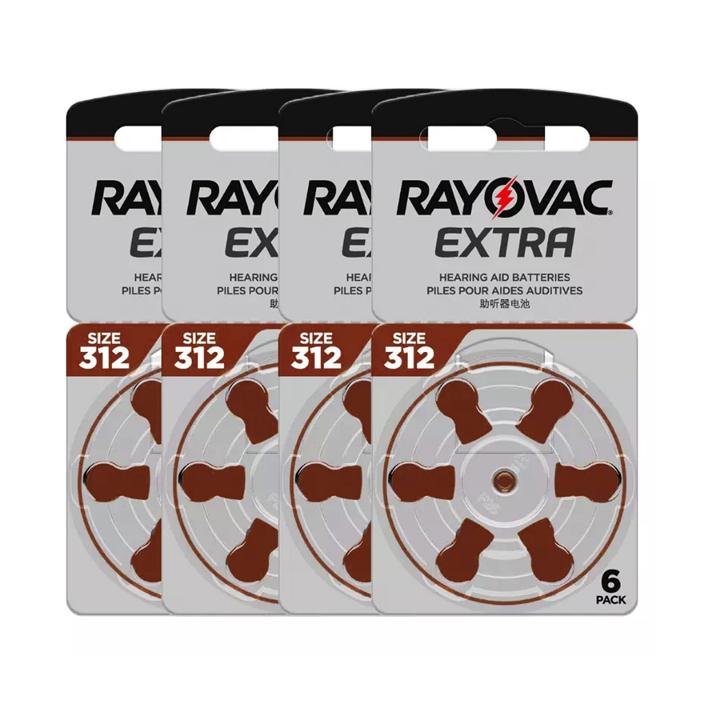 24 Baterias Pilhas Auditivas 312 PR41 Extra Advanced Rayovac - 4 Cartelas | Shopee Brasil