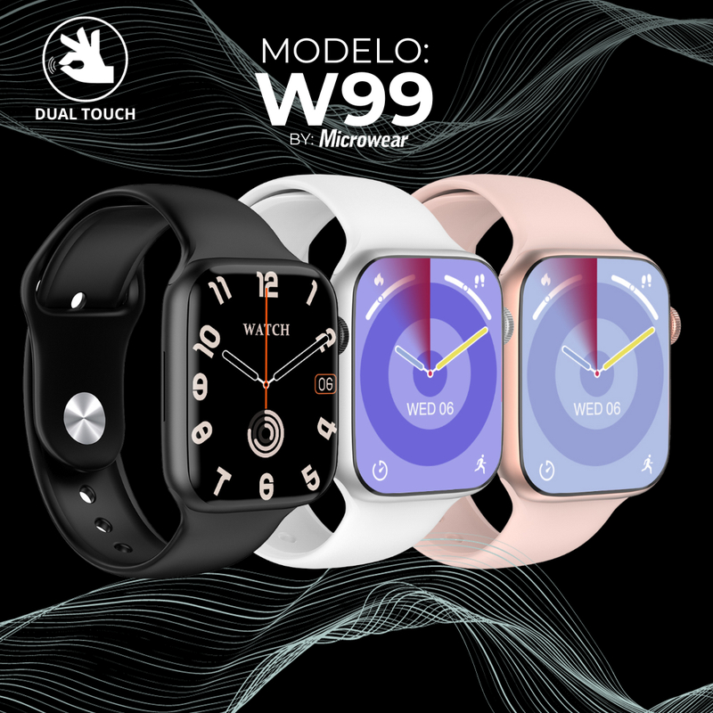 Smartwatch W99 - Série 9 45mm Com Função 2 Gestos E Armazenamento ...
