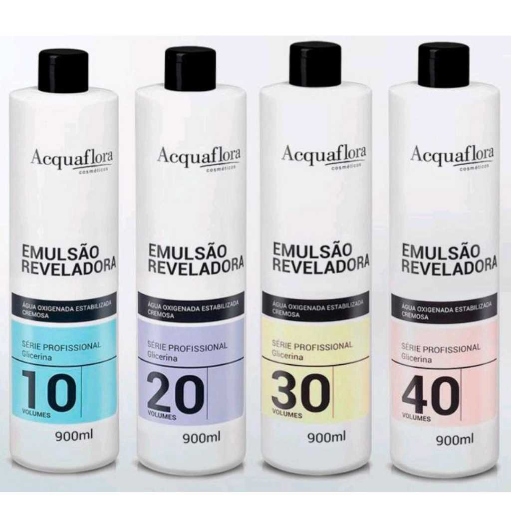 Emulsão Reveladora Acquaflora Água Oxigenada 900ml | Shopee Brasil
