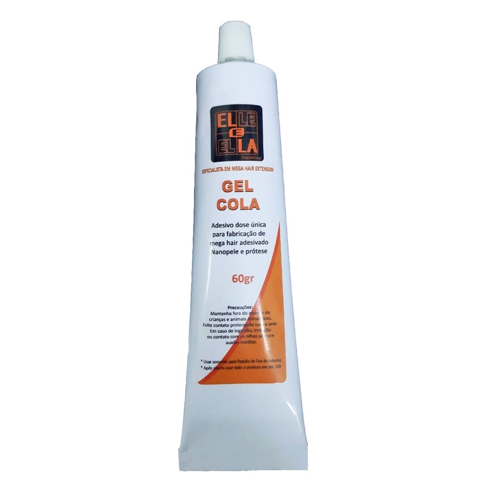 Gel Cola 60g Ele e Ela Para Fabricação De Mega Hair | Shopee Brasil